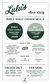 Menu – Lulu's Kitchenette